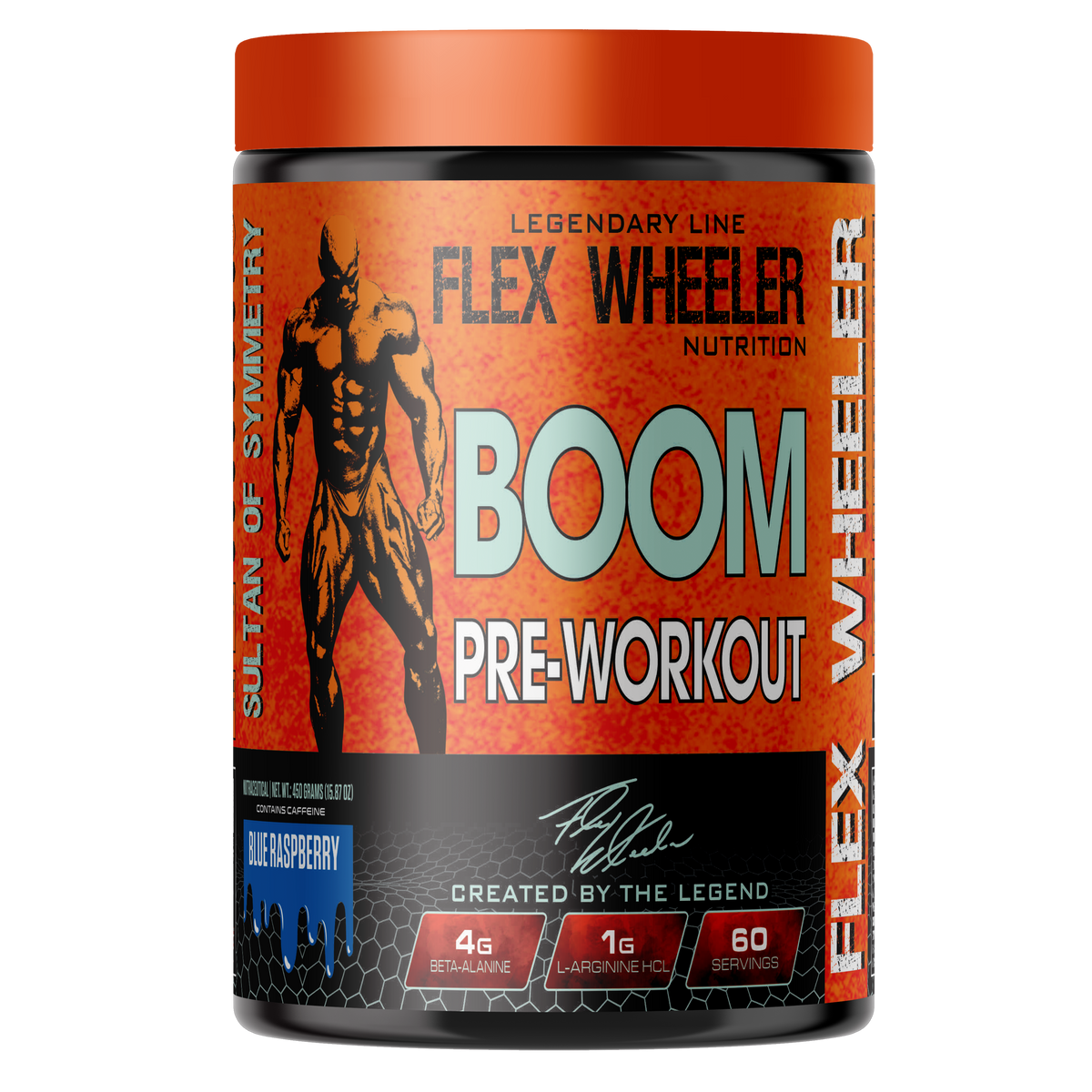 BOOM PRE WORKOUT 60 Servings – Flex Wheeler
