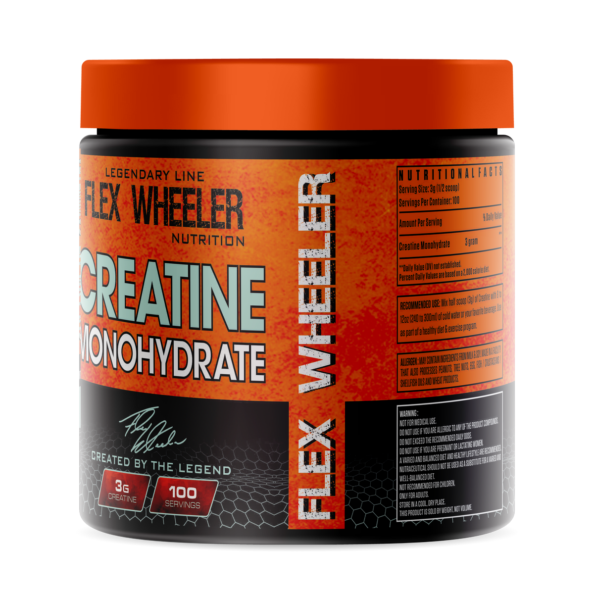 CREATINE MONOHYDRATE 100 SERVINGS – Flex Wheeler